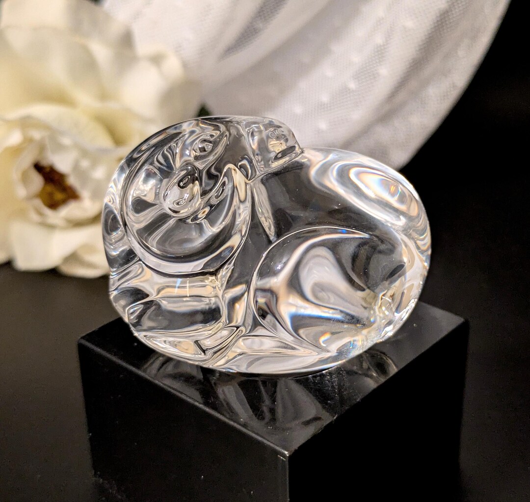 Steuben Crystal Ram Hand Cooler - Etsy