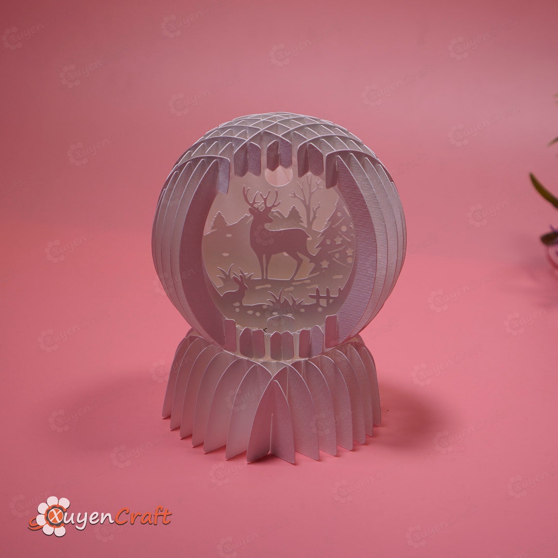 Deer Sphere Pop up SVG Templates for Creating Mini Sphere - Etsy UK