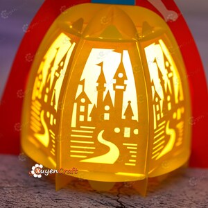 Set 3 Princess Lantern SVG, Studio, PDF Templates - DIY Lantern for ...