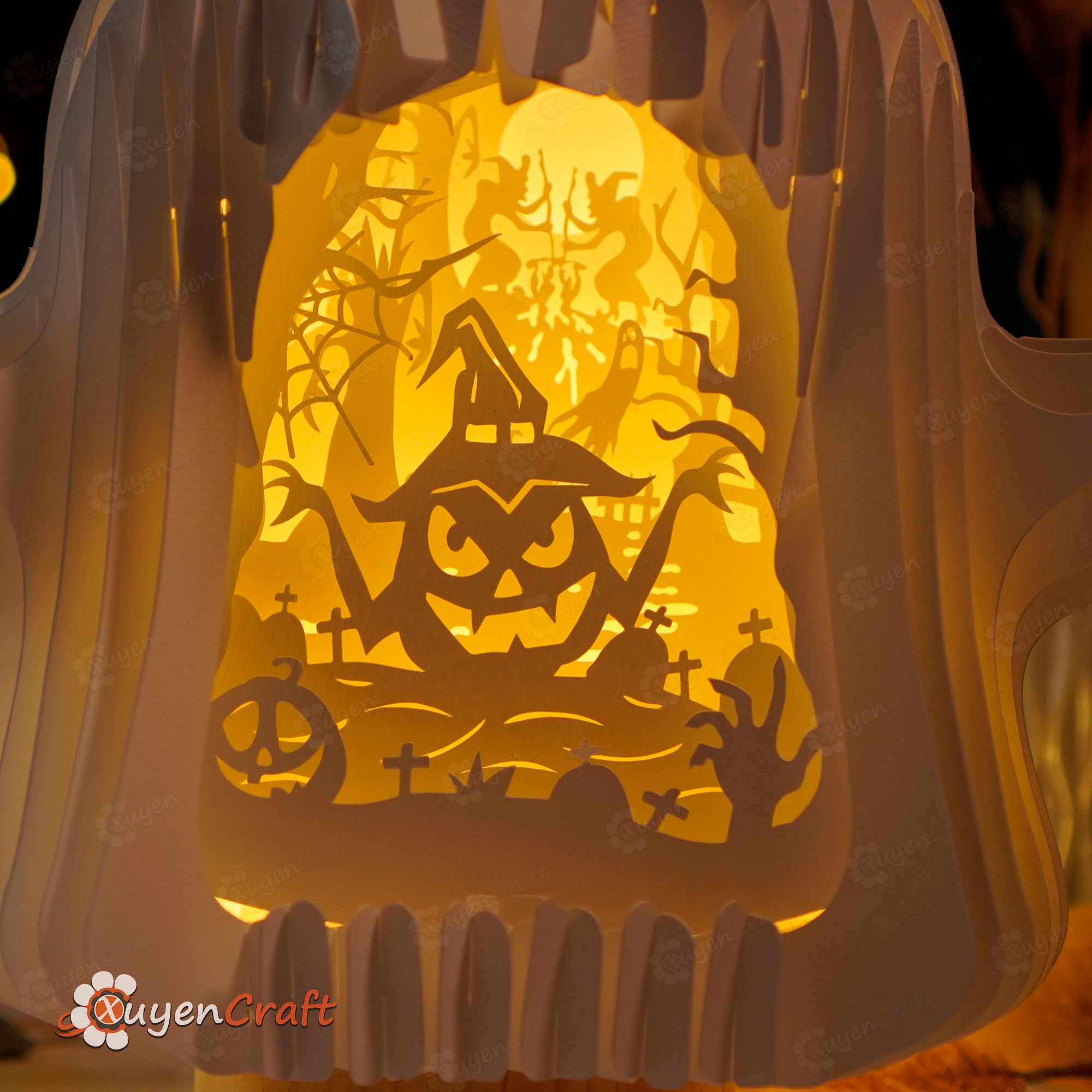 Pack 3 Ghost Pop up 3D SVG for Cricut Scanncut Cameo4 - Etsy