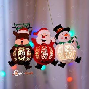 Hanging Christmas Lantern SVG, Studio, PDF Templates for You DIY ...