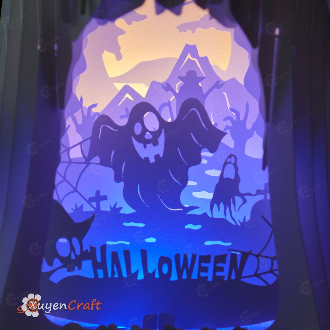 Pack 3 Ghost Pop up 3D SVG for Cricut Scanncut Cameo4 - Etsy