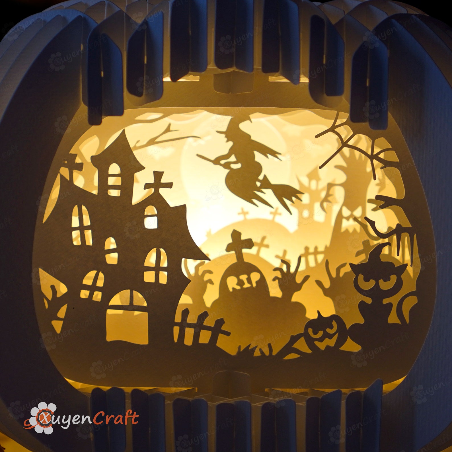 Pack 3 Halloween Pumpkin Pop up 3D SVG Studio Template DIY - Etsy
