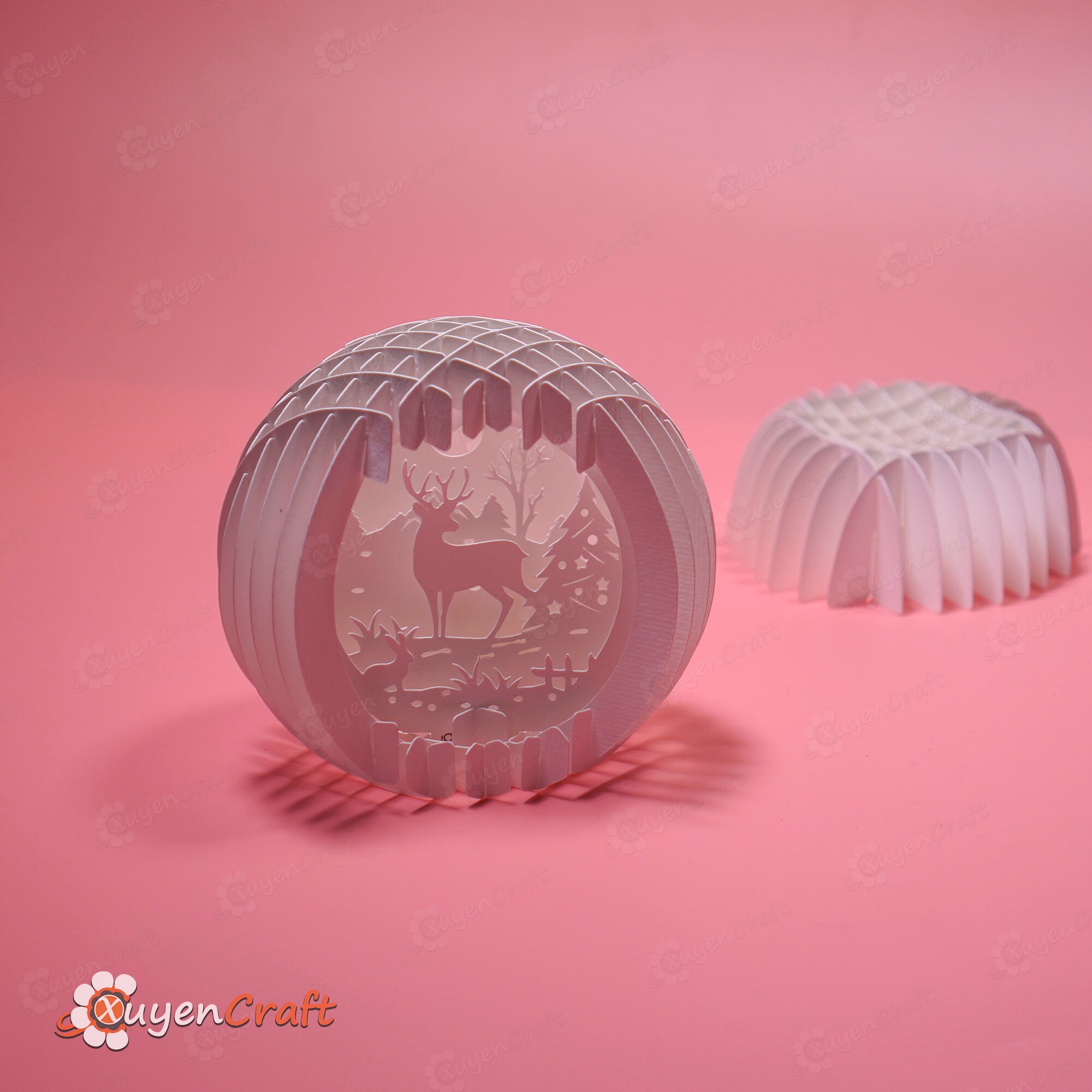 Deer Sphere Pop up SVG Templates for Creating Mini Sphere - Etsy UK