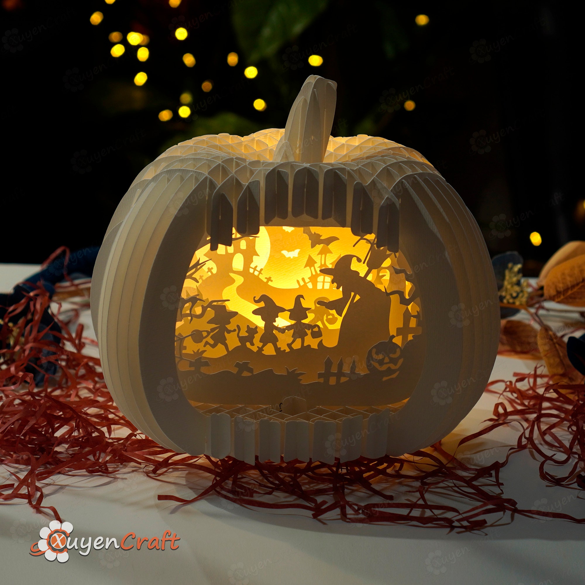 Pack 3 Halloween Pumpkin Pop up 3D SVG Studio Template DIY - Etsy