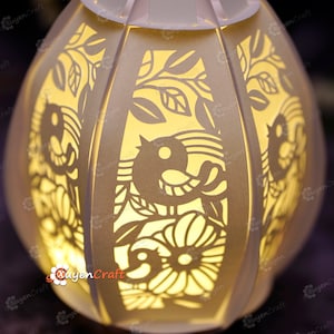 Combo 3 Easter Egg Lantern PDF, SVG Template for Cricut Project, Scanncut, Cameo4 - Easter ...