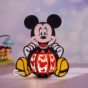 Mickey Lantern SVG, Studio, PDF Templates for You DIY Mickey Lantern ...