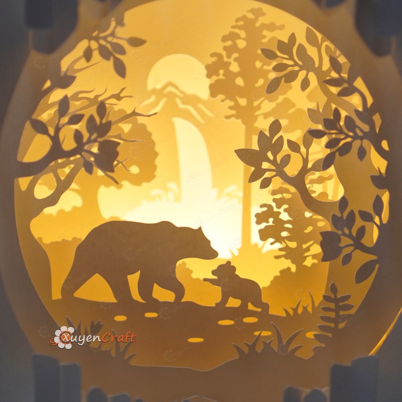 Pack 3 Animal Sphere Pop up SVG for Cricut Projects Cameo 4 - Etsy