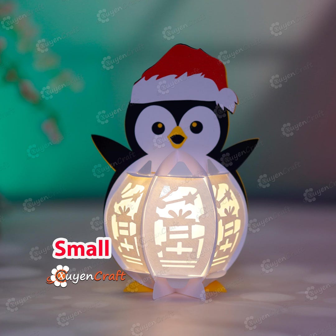 Baby Penguin Lantern PDF, SVG, Svg for Cricut Joy, Studio Templates ...