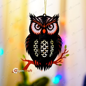 Owl Lantern PDF, SVG, Studio Templates - Owl Paper Lantern for ...