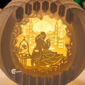 Pack 3 Princess Sphere Popup SVG for Cricut Projects, Cameo4, Scanncut ...