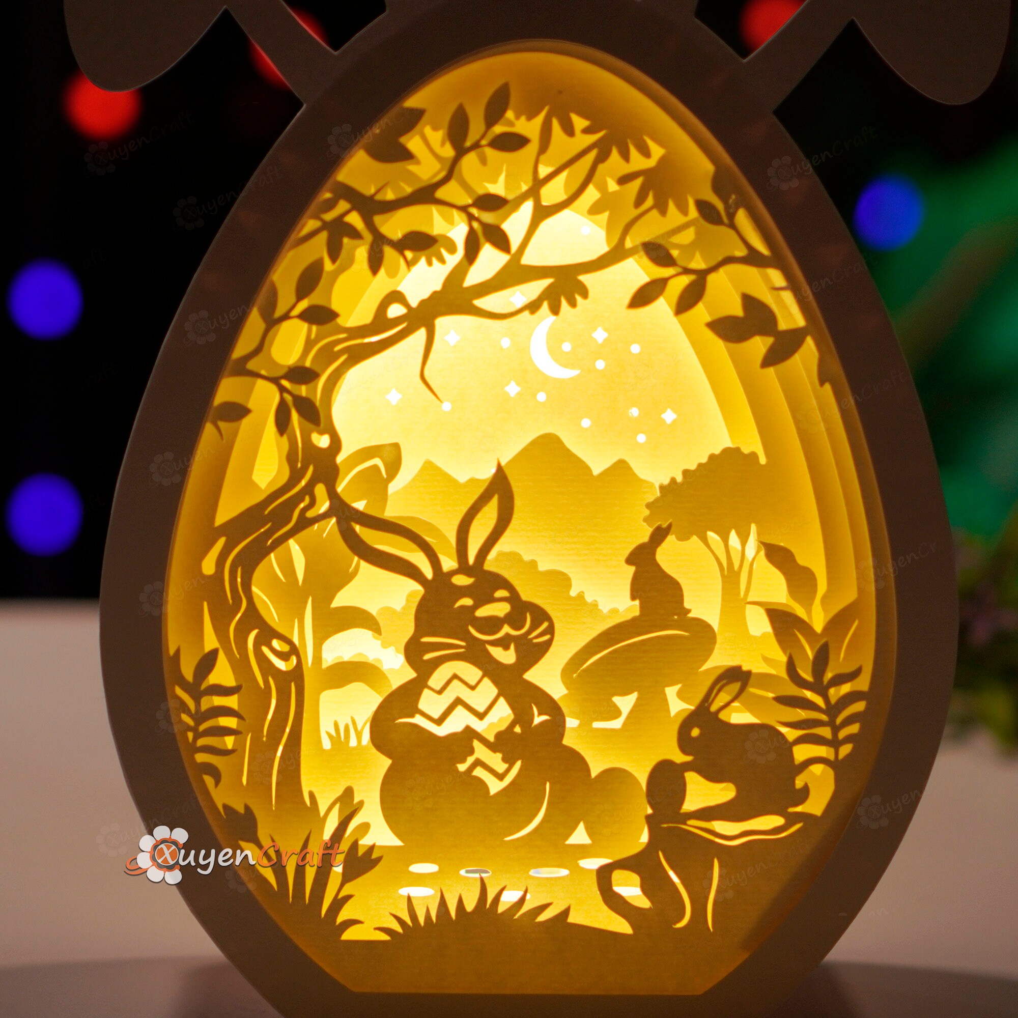 Pack 3 Easter Egg Shadow Box SVG for Cricut Projects Easter - Etsy UK