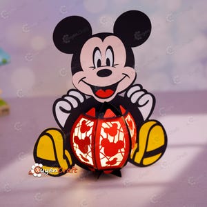 Mickey Lantern SVG, Studio, PDF Templates for You DIY Mickey Lantern ...