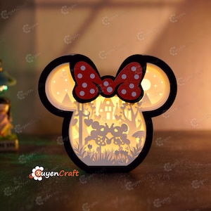 Pack 3 Head Mickey Shadow Box PDF, SVG, Studio Template - Mickey ...