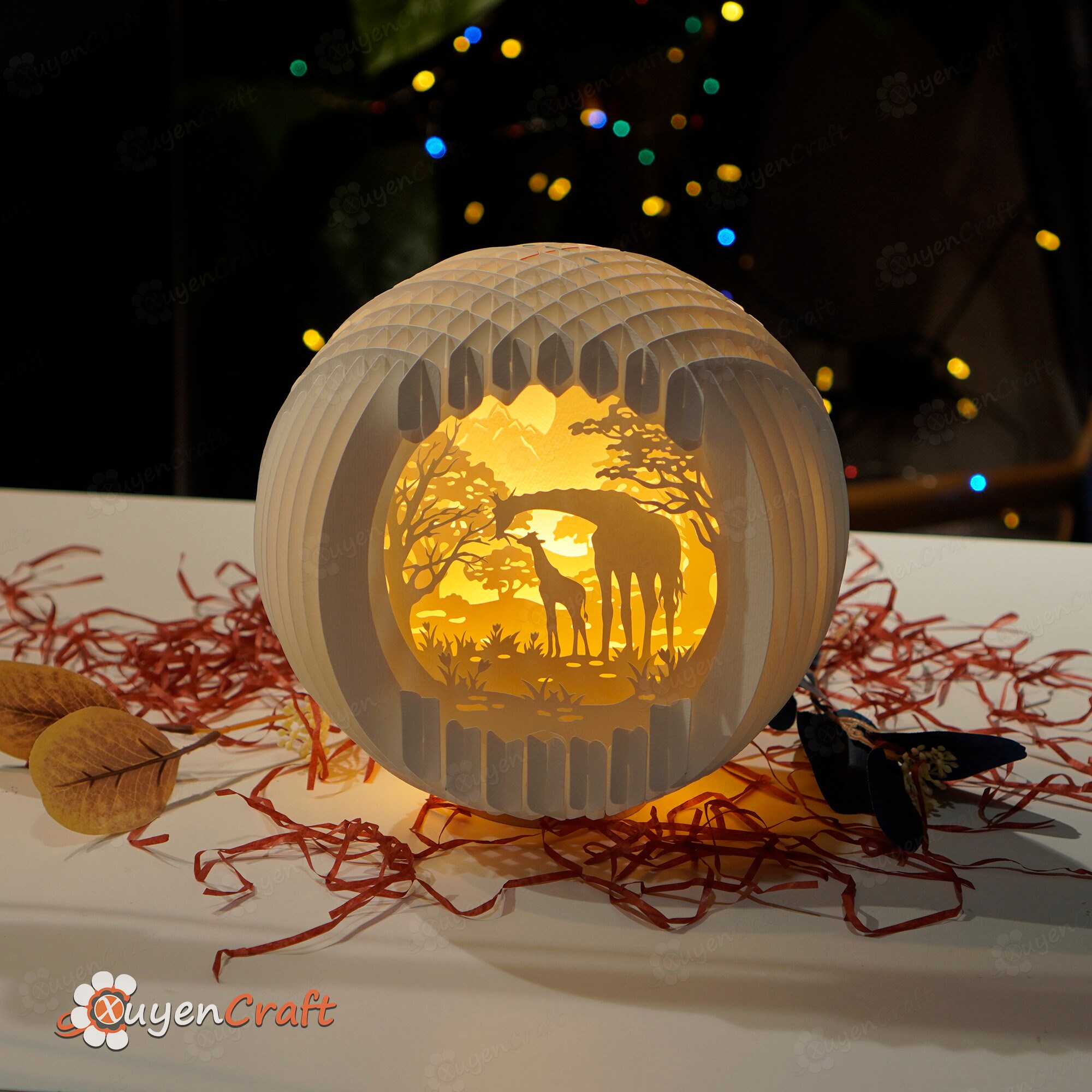 Giraffe Sphere Popup SVG for Cricut Projects Cameo4 - Etsy Australia