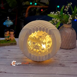 Bee Sphere Popup SVG for Cricut Projects, Cameo4, Scanncut, Paper ...