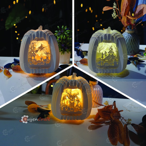 Halloween Light up Shadow Box - Etsy