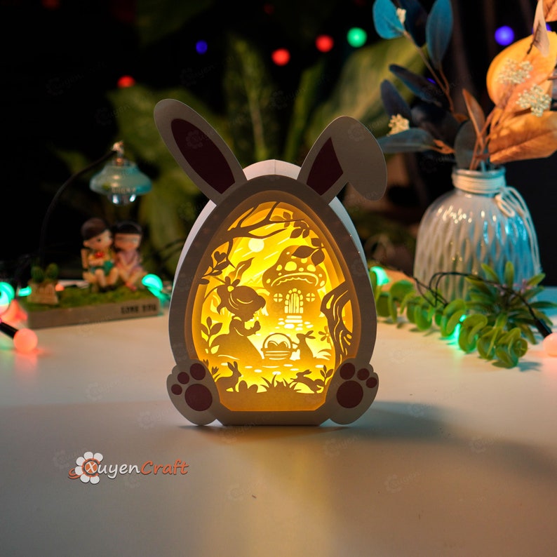 Easter Egg Shadow Box 01 PDF SVG for Cricut Projects Easter - Etsy