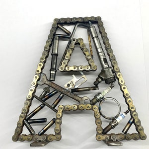 Metal Letters, Welded Custom Scrap Metal Letter Initals Decor, Welded ...