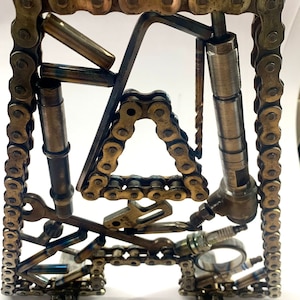 Metal Letters, Welded Custom Scrap Metal Letter Initals Decor, Welded ...