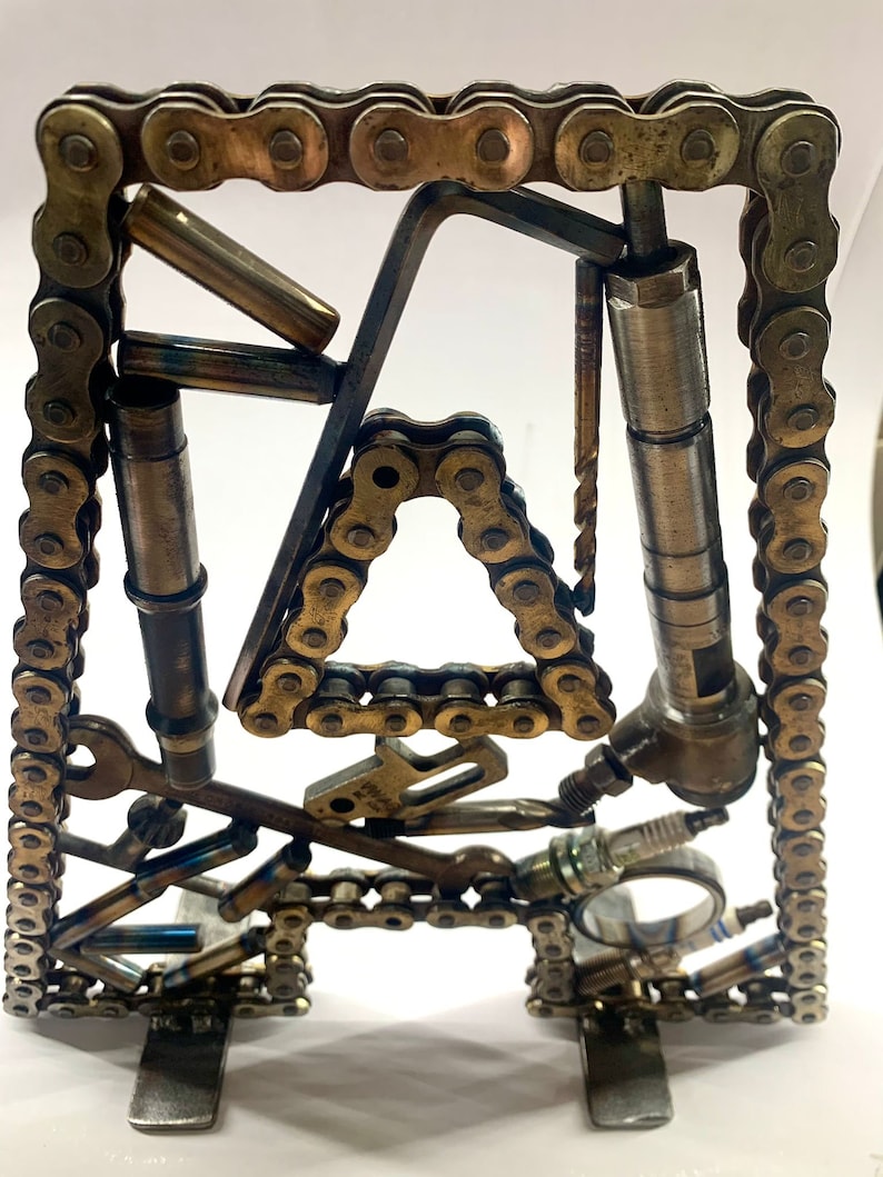 Metal Letters, Welded Custom Scrap Metal Letter Initals Decor, Welded ...