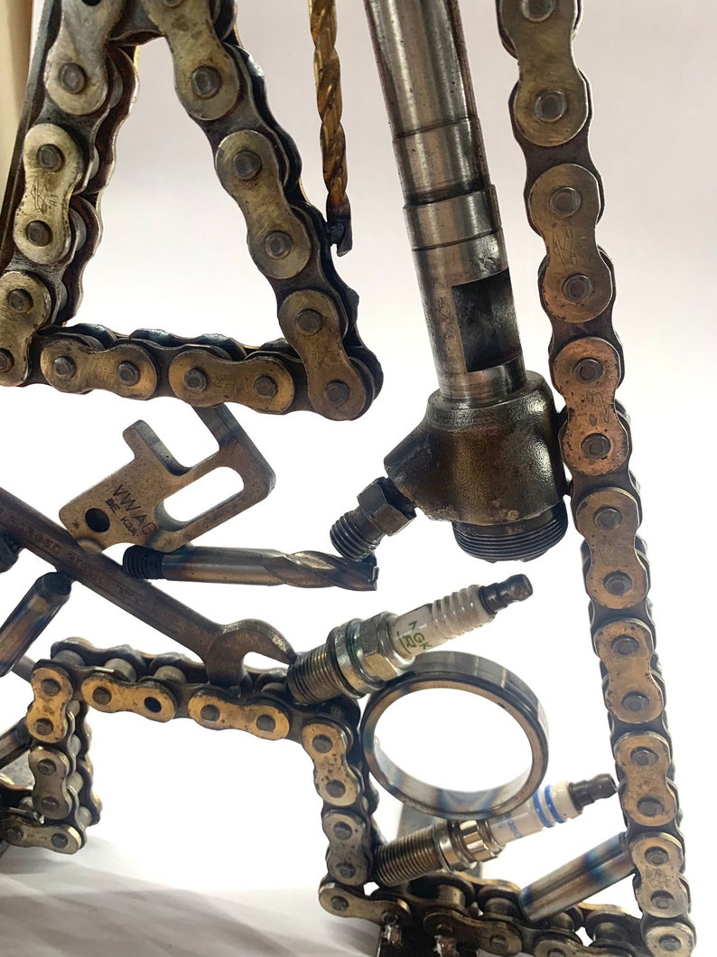 Metal Letters, Welded Custom Scrap Metal Letter Initals Decor, Welded ...