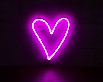 Heart Led Sign - Etsy