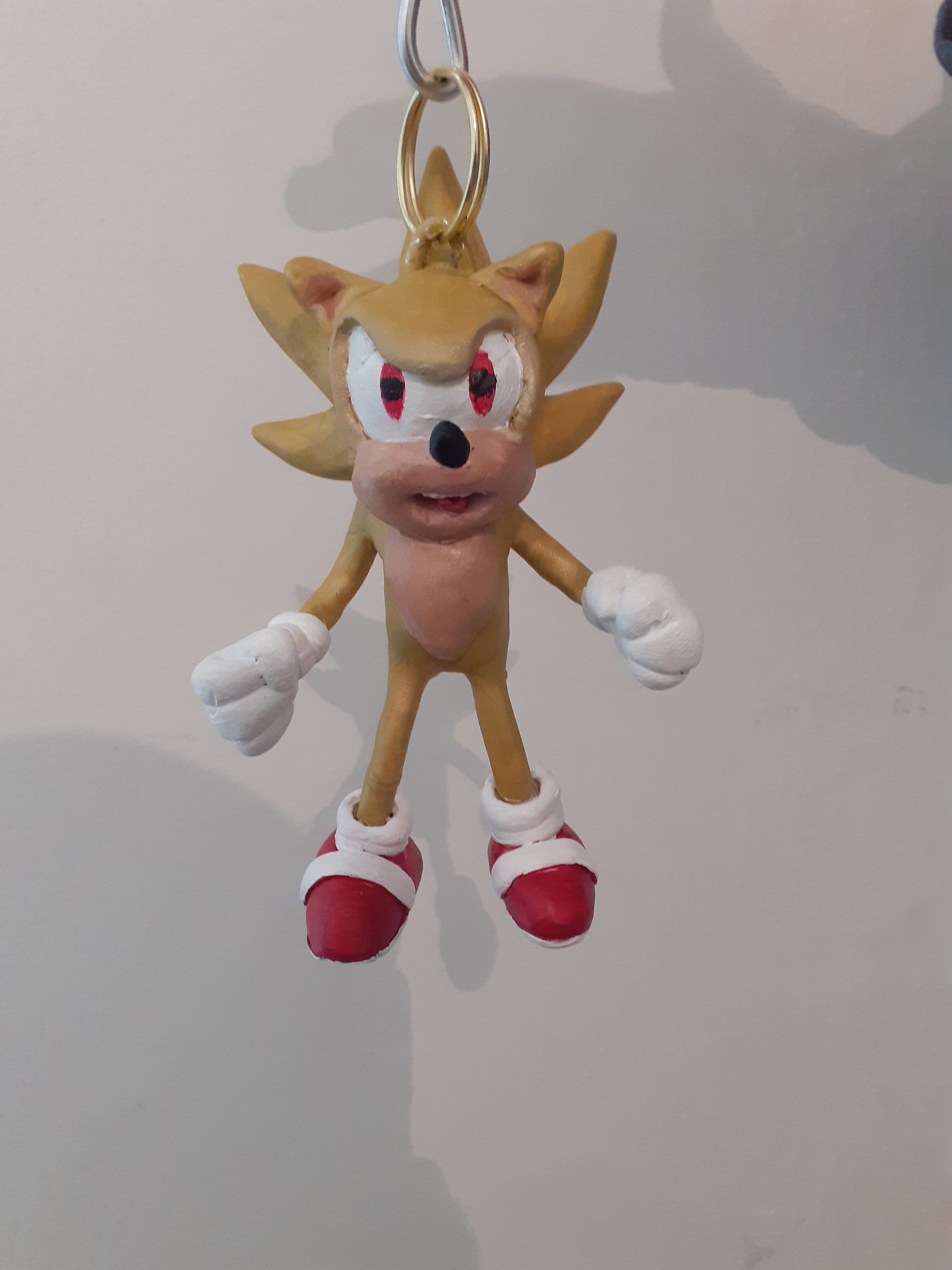 Golden Super Sonic the Hedgehog 6 Inch Stand Alone or Hangable Figure ...