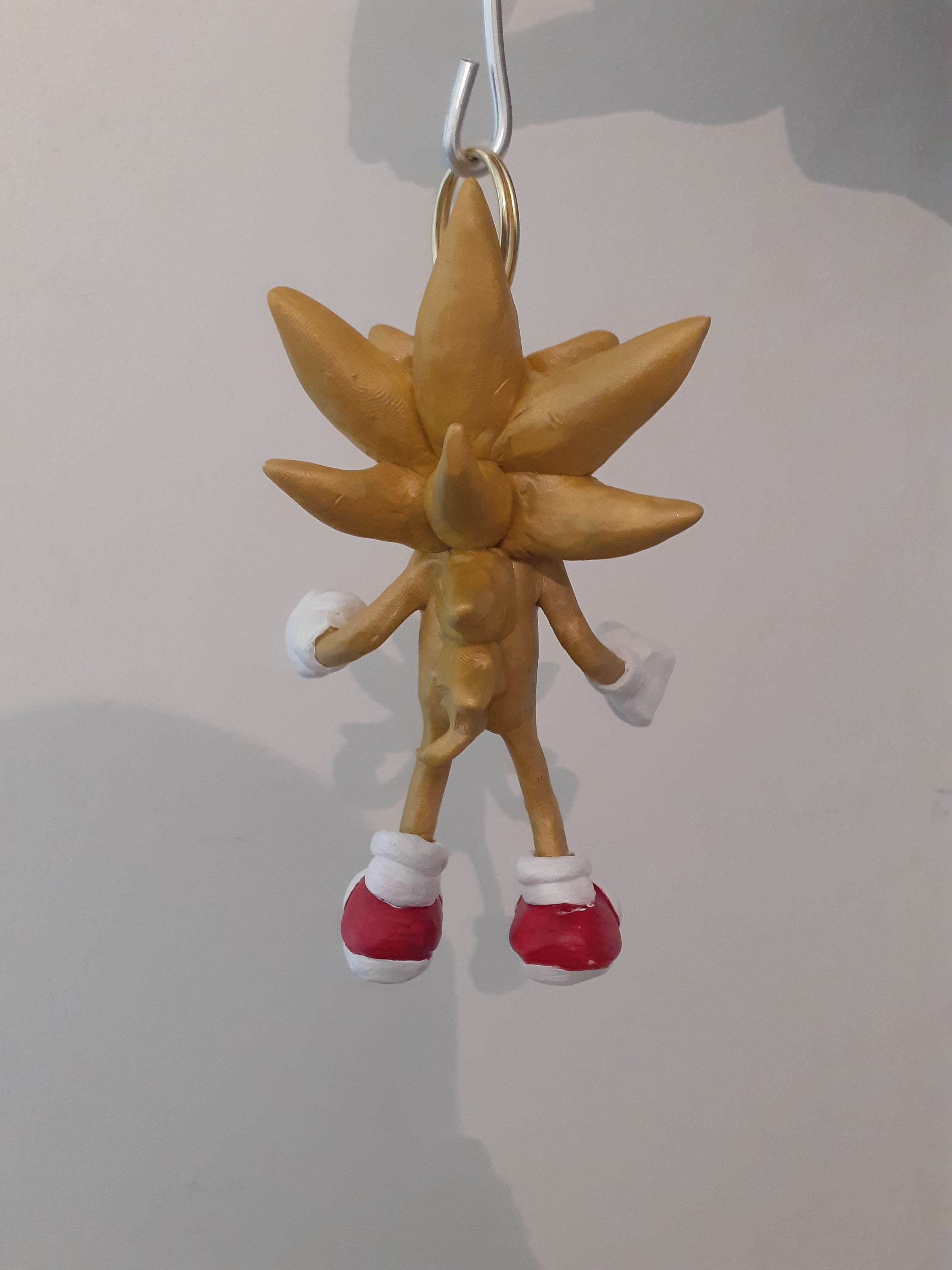 Golden Super Sonic the Hedgehog 6 Inch Stand Alone or Hangable Figure ...