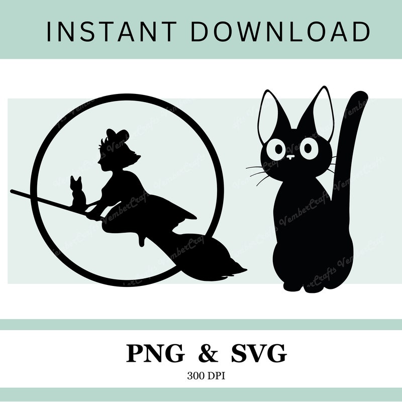 Kiki Studio Ghibli Stickers - Etsy