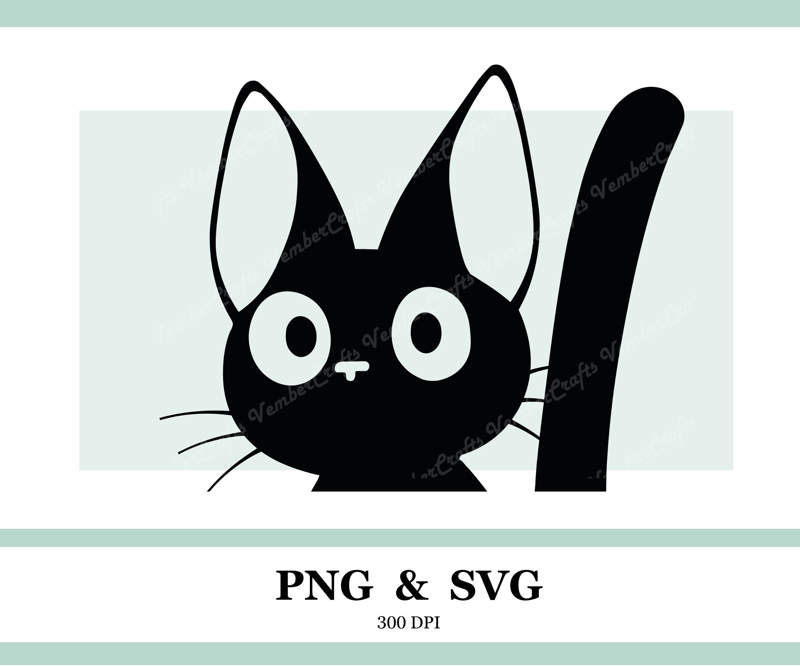JIJI Kiki's Delivery Service - PNG SVG, Black Cat Digital Download ...