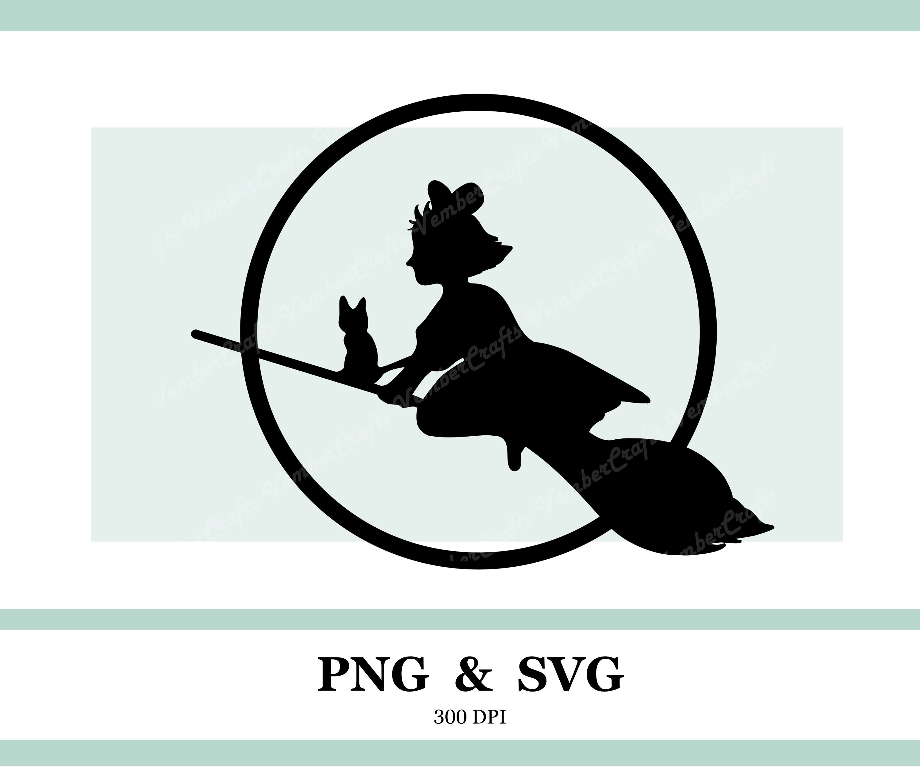 Jiji and Kiki PNG SVG - Kiki's Delivery Service - Black Cat Digital ...