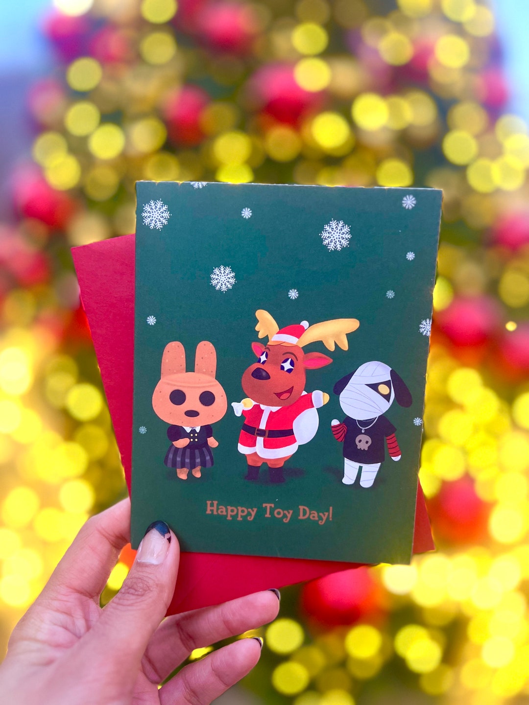 Happy Toy Day Greeting Card / Animal Crossing Greeting Card / - Etsy