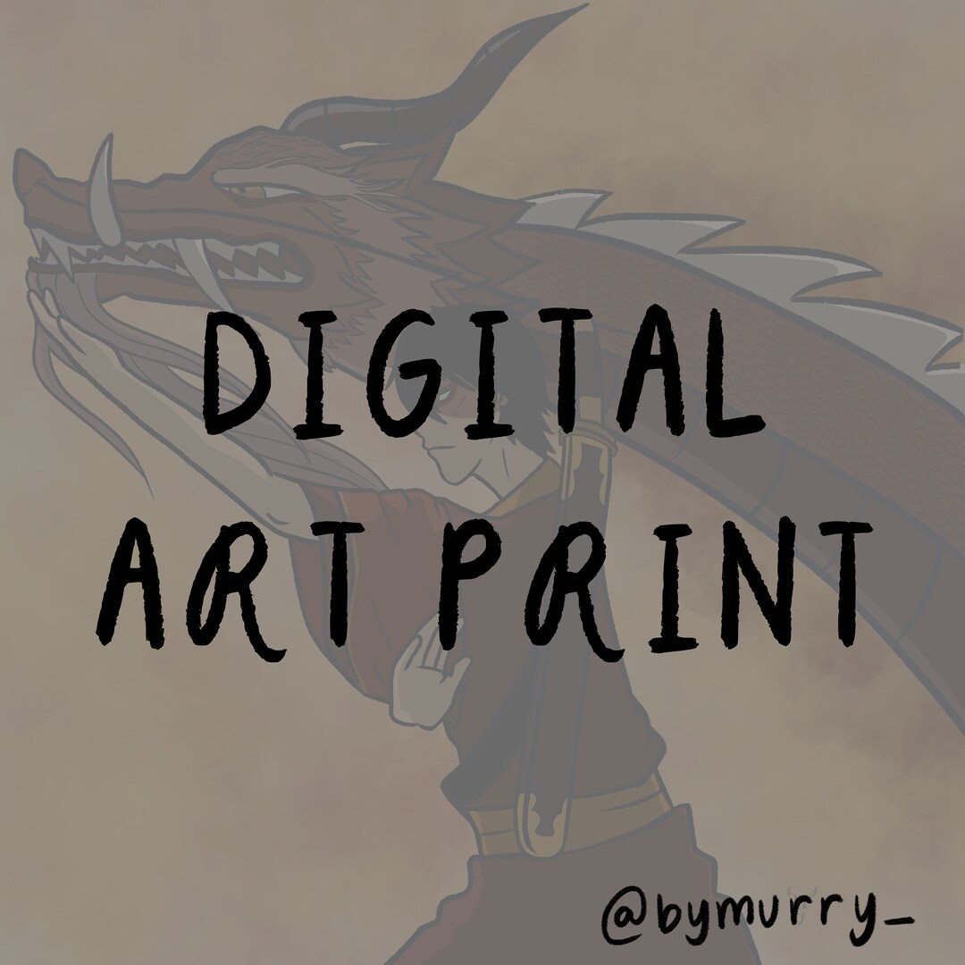 Zuko Dragon Dance Digital Art Print / ATLA Fan Art - Etsy