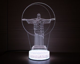 3d Jesus Christ Lamp - Etsy