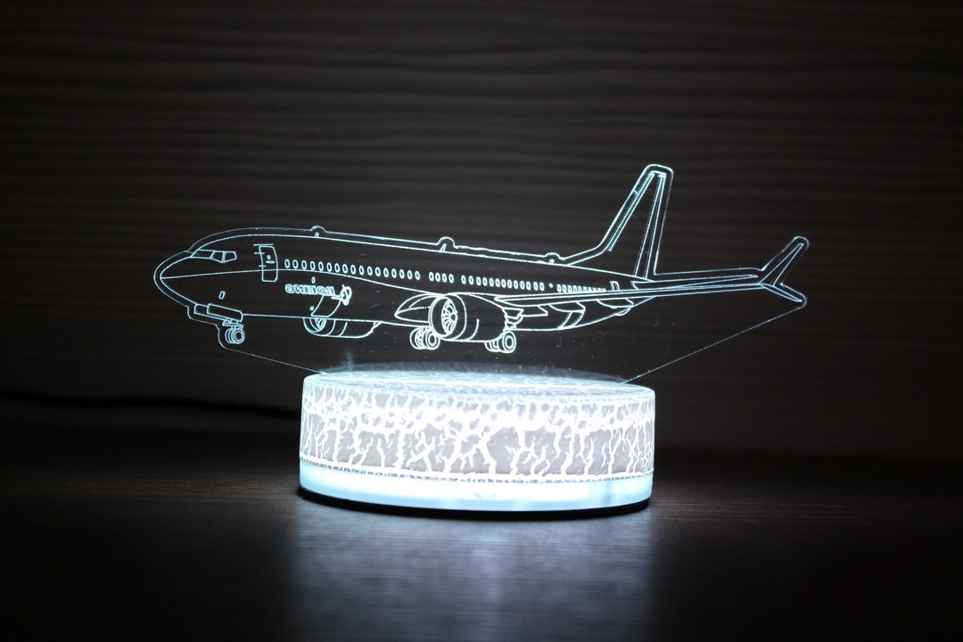 Boeing 737 Airplane Airplane Mode Air Plane Decor Night Lamp Night ...