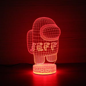Among Us Led Sign Among Us Led Light Fans Gift Impostor Led Lamp Gaming ...