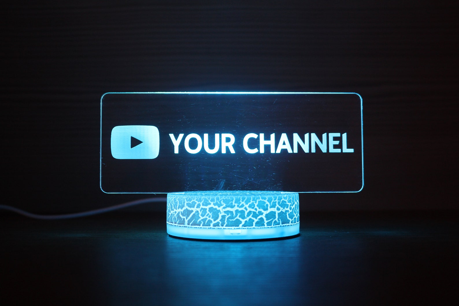 Youtube Channel LED RGB Vlogger Gift Lamp Gamertag Youtuber - Etsy