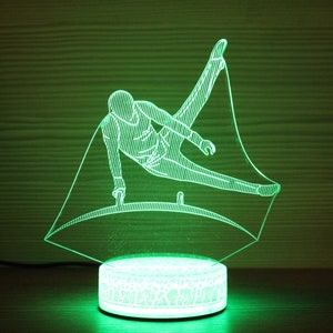 Parallel Bars Gymnastics 3D Gymnastics Gift Fot Gymnast 3D Night Lamp ...