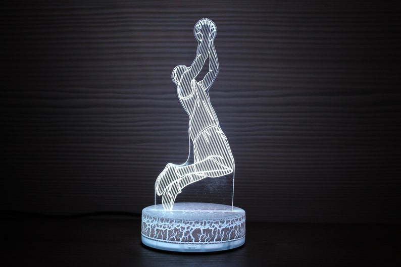 Personalized Basketball Gifts Basketball Decor 3D Night Lamp Night ...