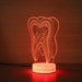 Tooth Dentist Gift 3D Tooth Light Tooth Lamp Gift for Dentist Led Lamp ...