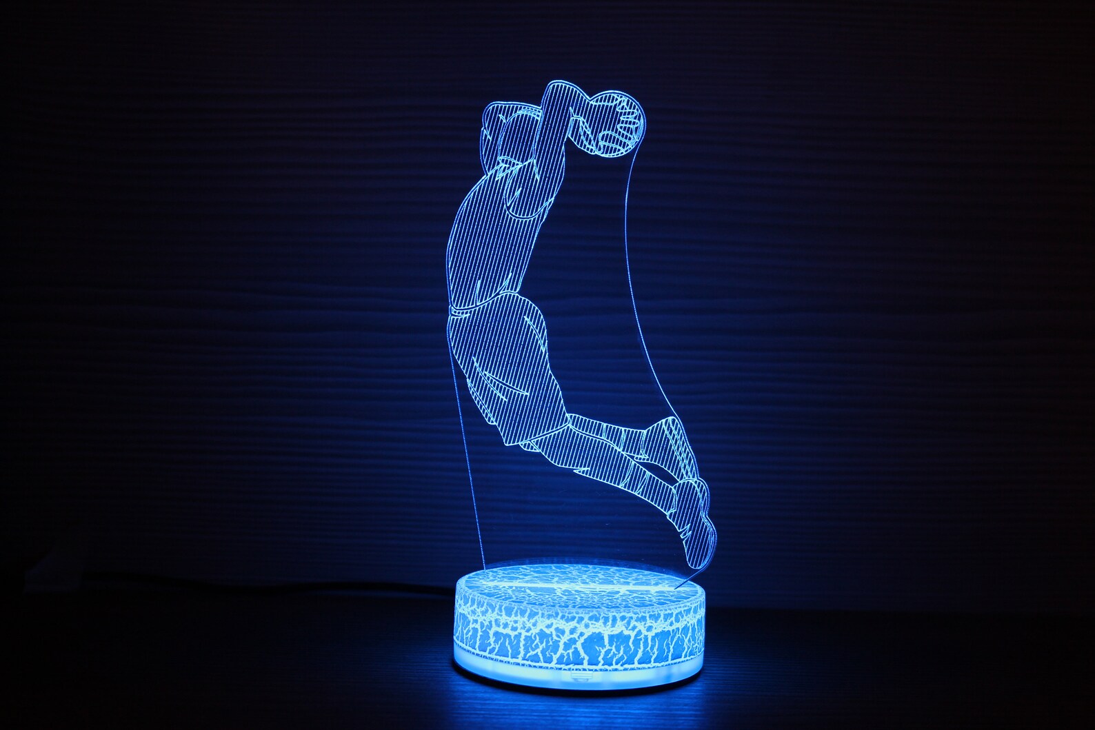 Lebron James Basketball Dunk Gifts Basketball Decor 3D Night Lamp Night ...