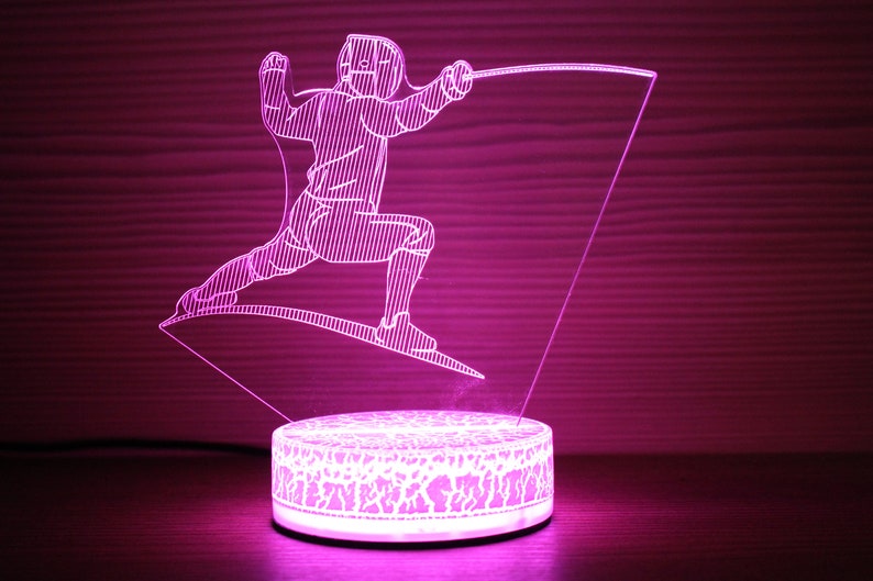 Fencing Mask Fencing Gifts Fencing Fans 3D Night Lamp Night - Etsy