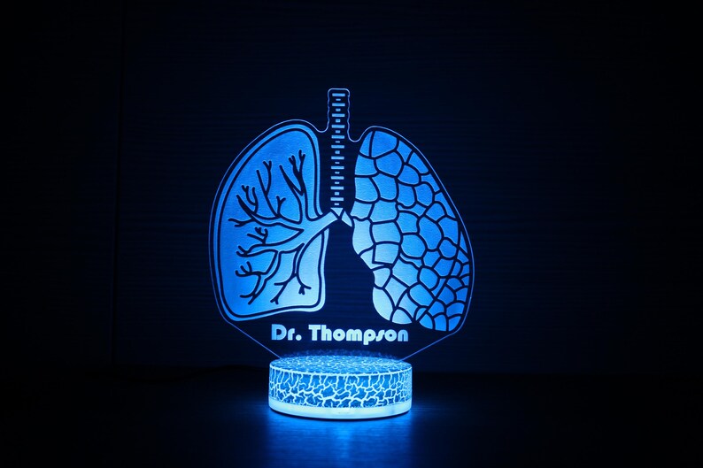 Lungs Led Light Pulmonologist Gift Doctor Gifts Led Lamp 3D Night Lamp ...