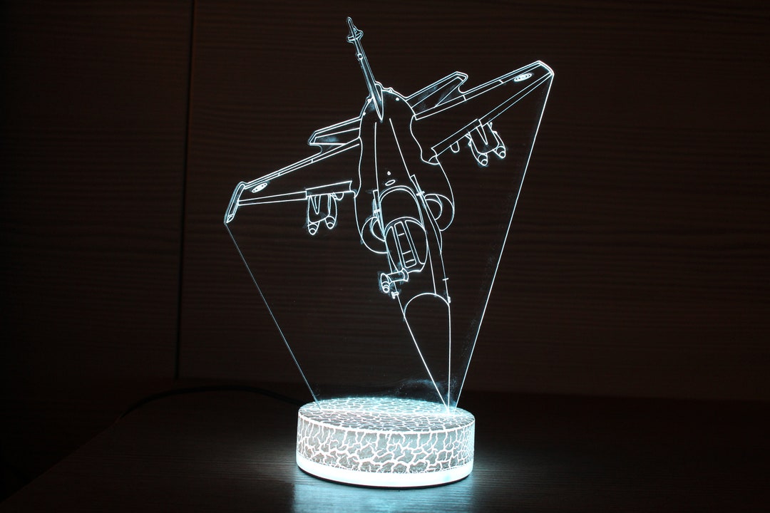 Dassault Mirage F1 3D Light Fighter Jet Led Lamp 3D Night Lamp 3D Night ...