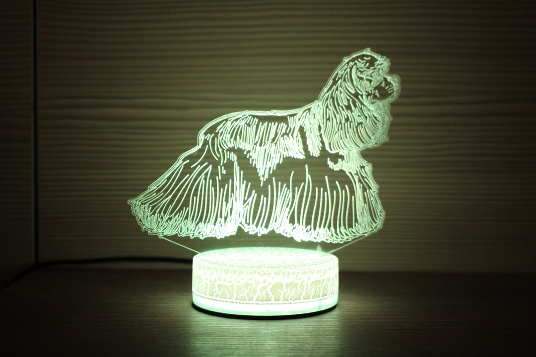 Cocker Spaniel Cocker Gift Pet 3D Night Lamp Night Light Home Decor 3D ...