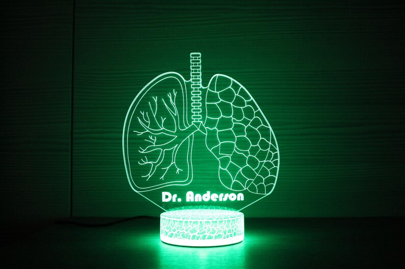 Pulmonologist Gift Lungs Gift 3D Lung Doctor Gifts Led Lamp 3D Night ...