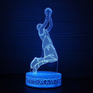 Personalized Basketball Gifts Basketball Decor 3D Night Lamp Night ...