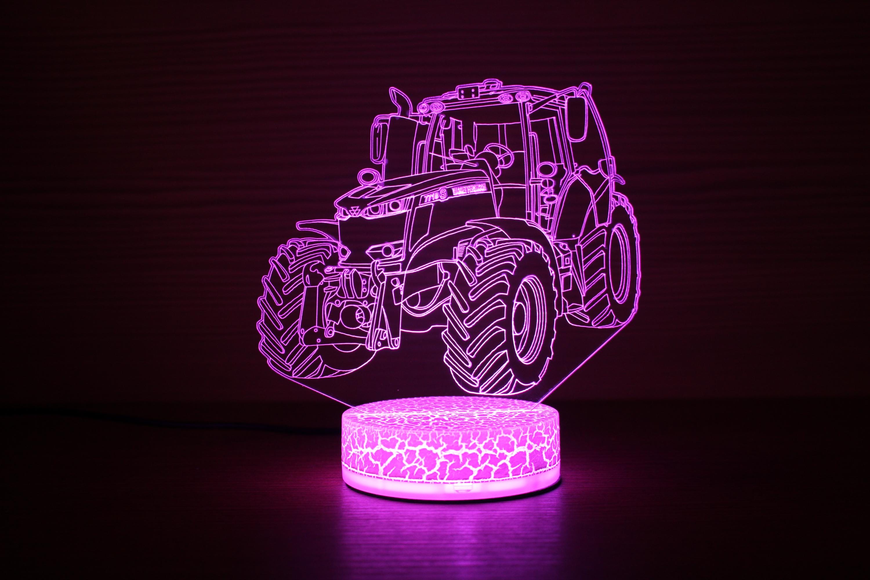 Massey Ferguson 7718S Tractor Gift Massey Led Light Led Lamp Bedside ...