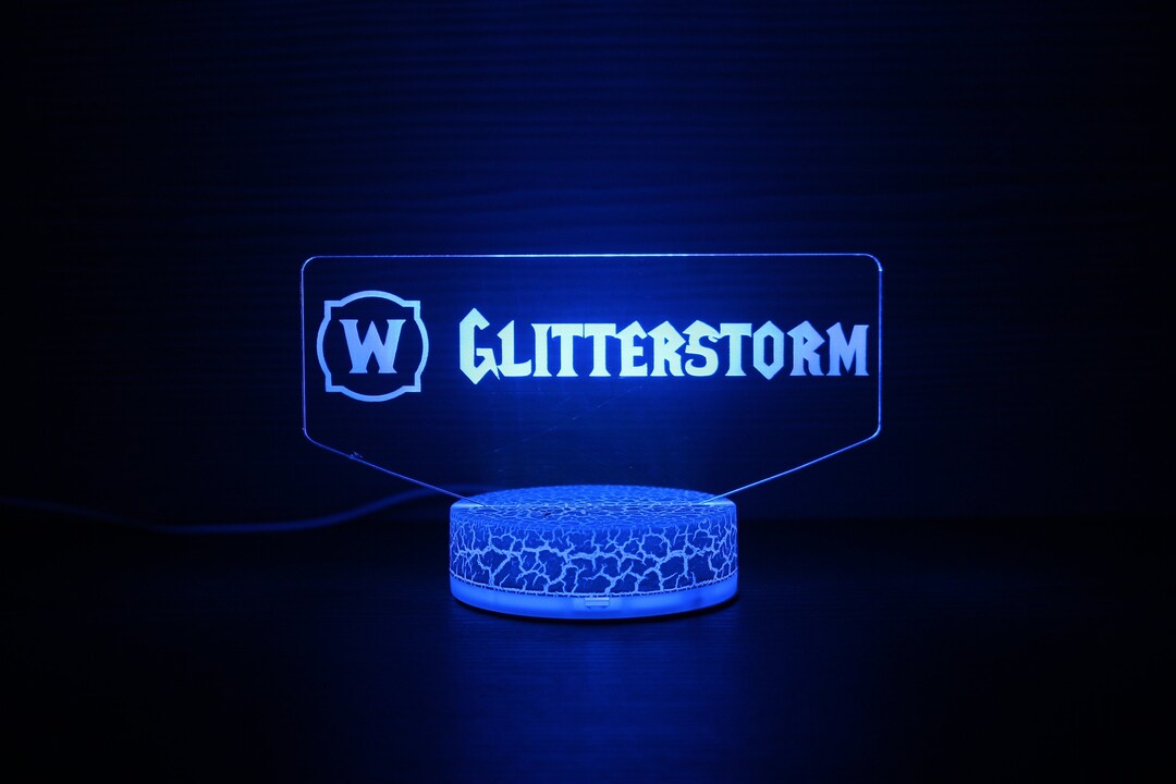 World of Warcraft WOW Inspired Custom Led Light Led Gamertag Gamer Gift ...